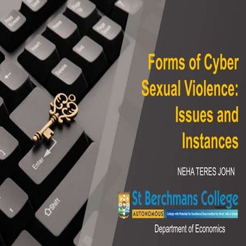 Forms of Cyber Sexual Violence: Issues and Instances | PPT