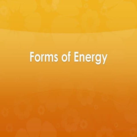Forms of energy | PPT