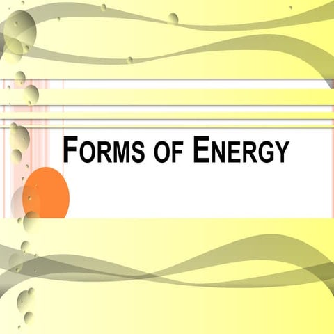 Forms of energy | PPT