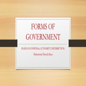 Forms of government | PPTX
