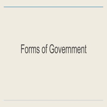 Forms of Government - ppt on ideologies of different government ...