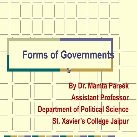Forms of governments | PPT