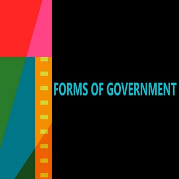 FORMS OF GOVERNMENT for demoFORMS OF GOVERNMENT for demo | PPTX