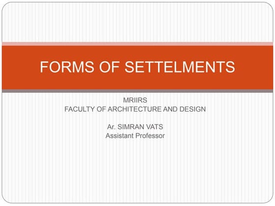 Sec 2 Unit 5 settlement patterns | PPTX | Geography | Science