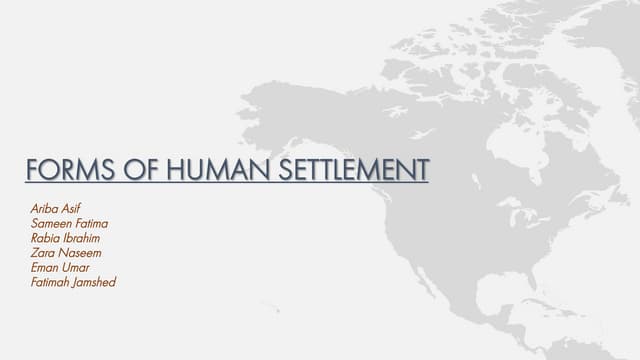 Types of settlement | PPTX