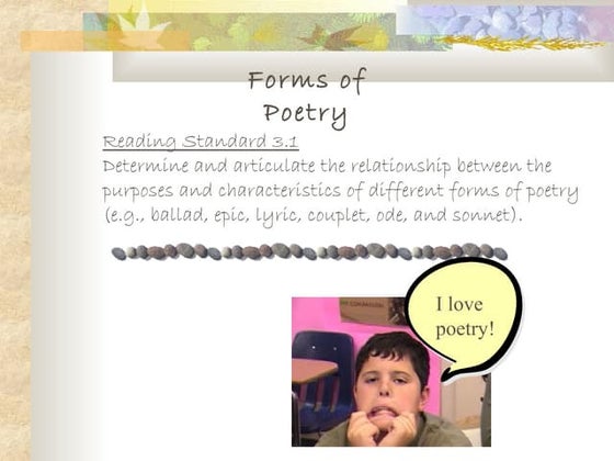 Elements of Poetry | PPT