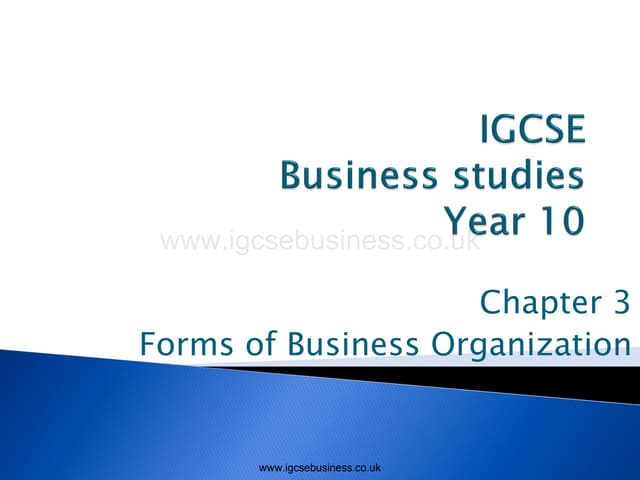 Igcse business studies grade 9 | PDF