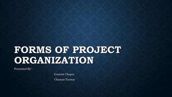 Project Formulation | PPT
