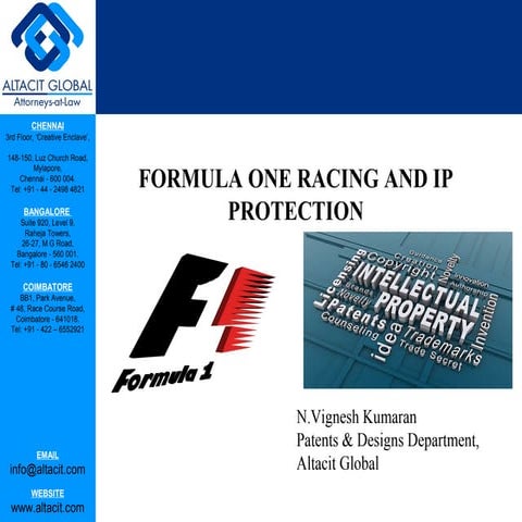 Formula 1 racing and ip protection | PPT