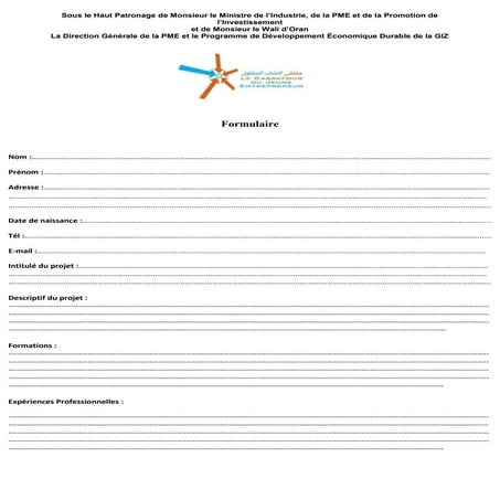 Formulaire | DOCX
