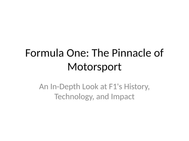 Formula1 | PPTX