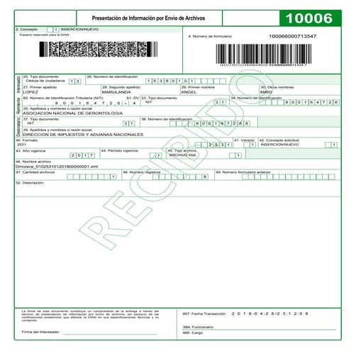 Formulario 2531 | PDF