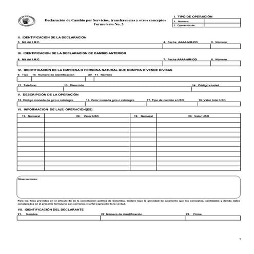 Formulario 5 | PDF
