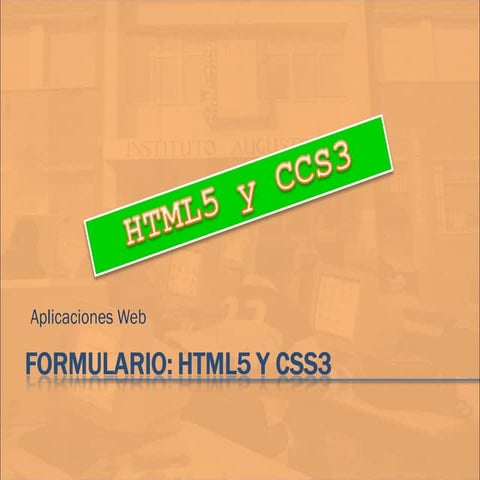 Formulario en html5 y css3 | PPT