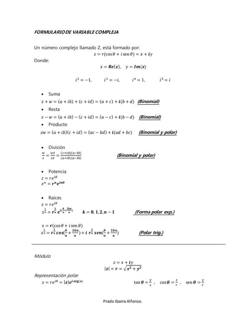 Formulas de derivación e integración | PDF