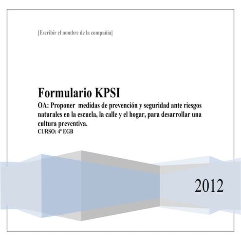 Formulario kpsi | DOC