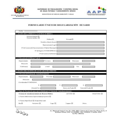 Formulario sarh | DOCX
