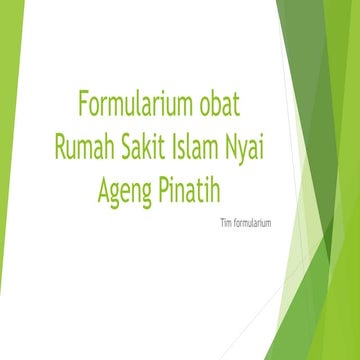 Formularium obat Rumah Sakit Islam Nyai Ageng Pinatih.pptx