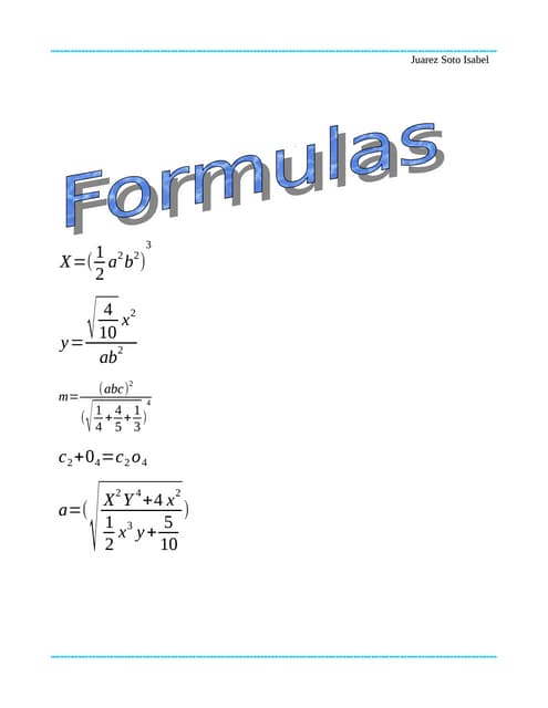 formulas | ODT