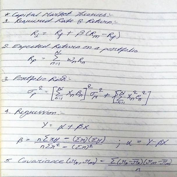 Formulas financial markets | PDF
