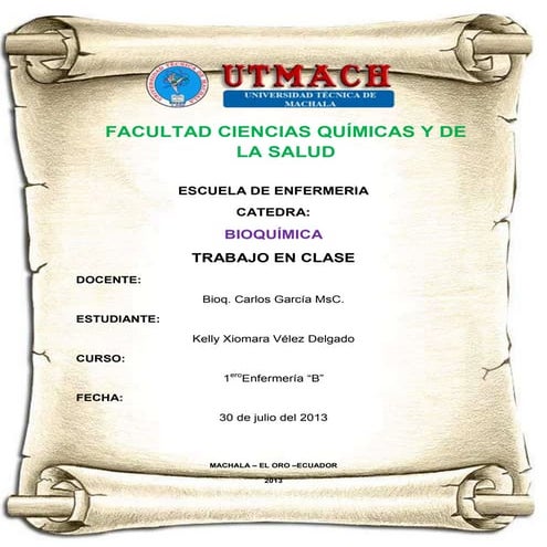 Formulas de bioquimica | DOCX