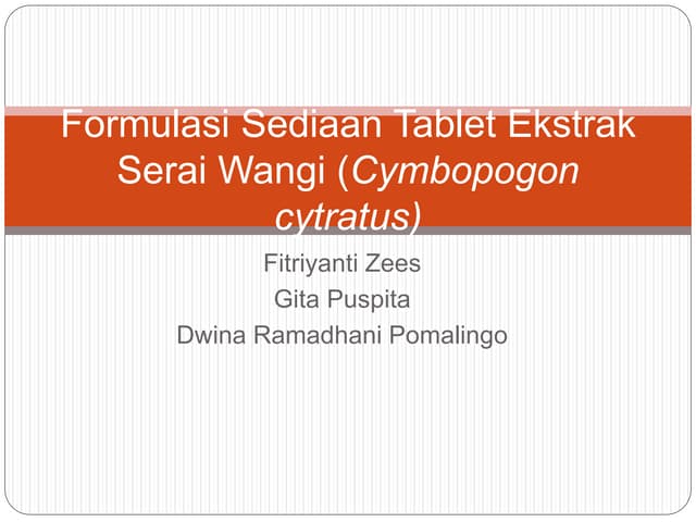 Laporan formulasi tablet pembuatan tablet salut gula | DOCX