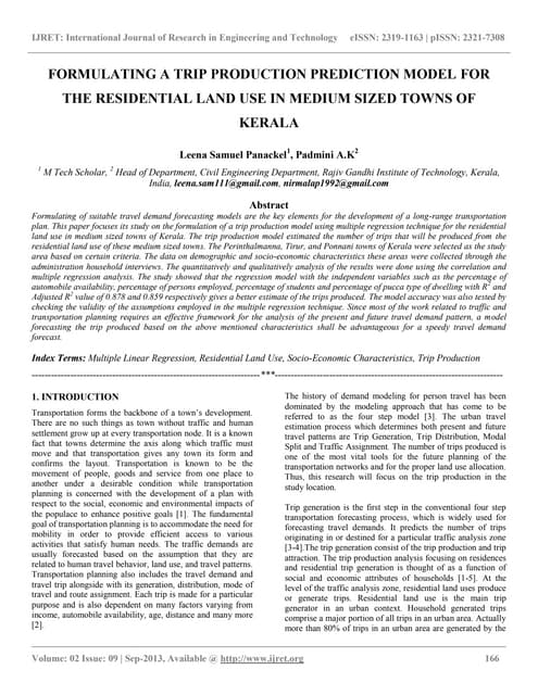 Transportation modeling and planning ( The Four-Step Model ) | PDF