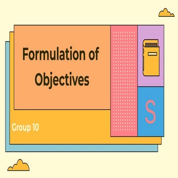 Formulating Objective. ESP Group 10-1.pptx