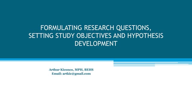 Unit 4. Research Problem, Purpose, Objectives, Significance and Scope..pptx