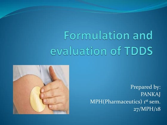 MODIFIED RELEASE DRUG DELIVERY SYSTEM | PPT