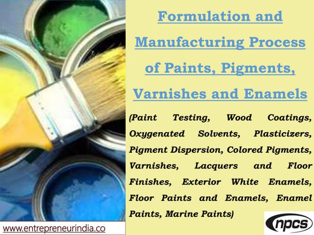 Paint Manufacturing Process | PPTX