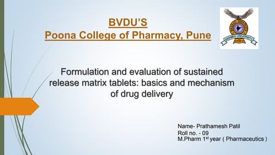 CONTROLLED DRUG DELIVERY SYSTEMS AND IT'S APPLICATIONS | PDF ...