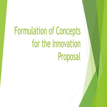Formulation of Concepts for the Innovation Proposal.pptx