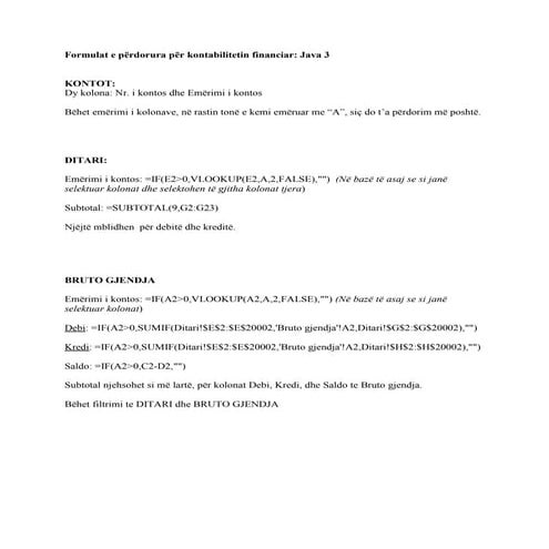 Formulat per excel | PDF