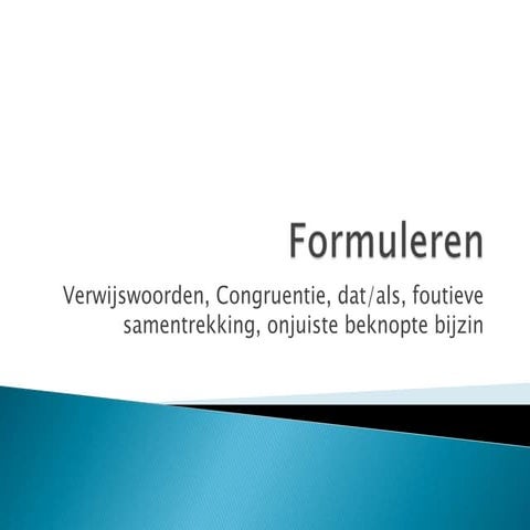 Formuleren | PPTX
