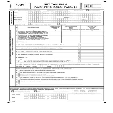Formulir 1721-spt-tahunan-p ph-21 | PDF