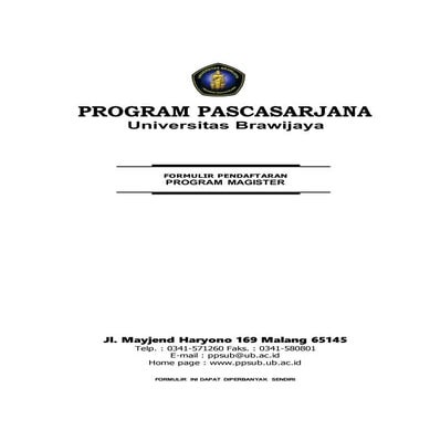 Formulir s2-20161 | PDF