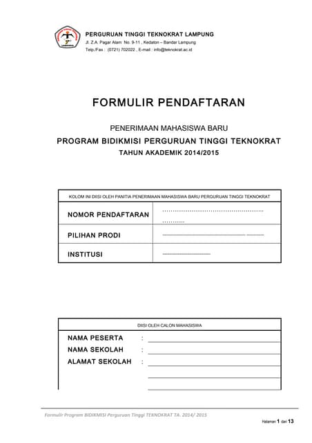 Borang permohonan lesen vokasional (jpj l8) | PDF