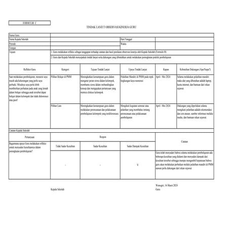 FORMULIR C OBSERVASI KINERJA GURU SUDAH TERISI.pdf