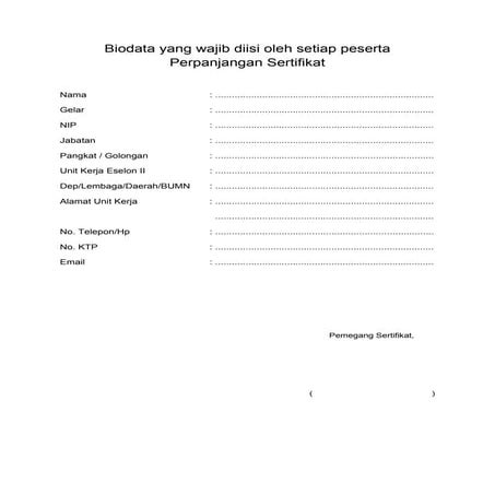 Formulir perpanjangan | DOCX