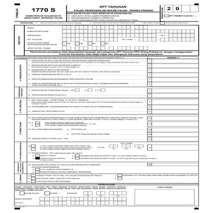 Contoh Formulir spt 1770_s_2014 PAJAK PENGHASILAN WAJIB PAJAK ORANG ...