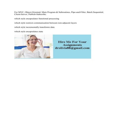 For MVC- Object-Oriented- Main Program & Subroutines- Pipe-and-Filter-.pdf