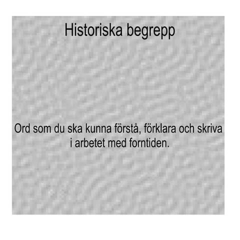 Forntidens begrepp | ODP