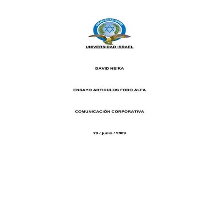 Foro Alfa | DOC