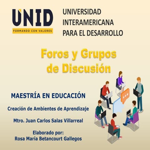 Foros y grupos de discusion | PPTX