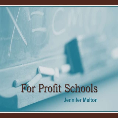 For profit schools presentation | PPTX | Student Financial Aid ...