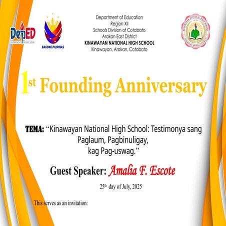 Founding Anniversary Tarpaulin for program tarp.pptx