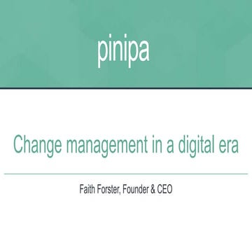 Change management in a digital era | PPT
