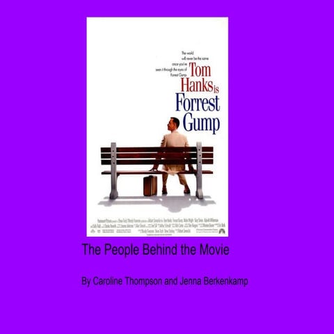 Cinematography applied to forrest gump | PPTX