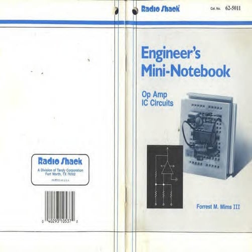 Forrest mims engineer's mini-notebook op amp ic circuits (radio shack ...